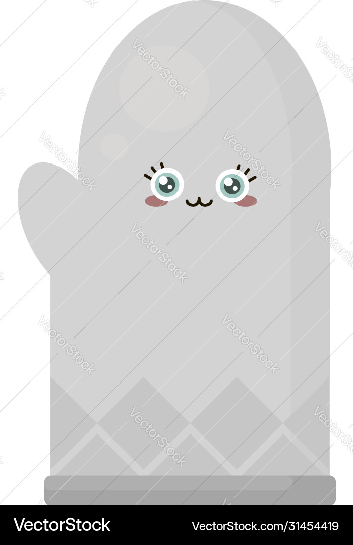 Kitchen mitten on white background Royalty Free Vector Image