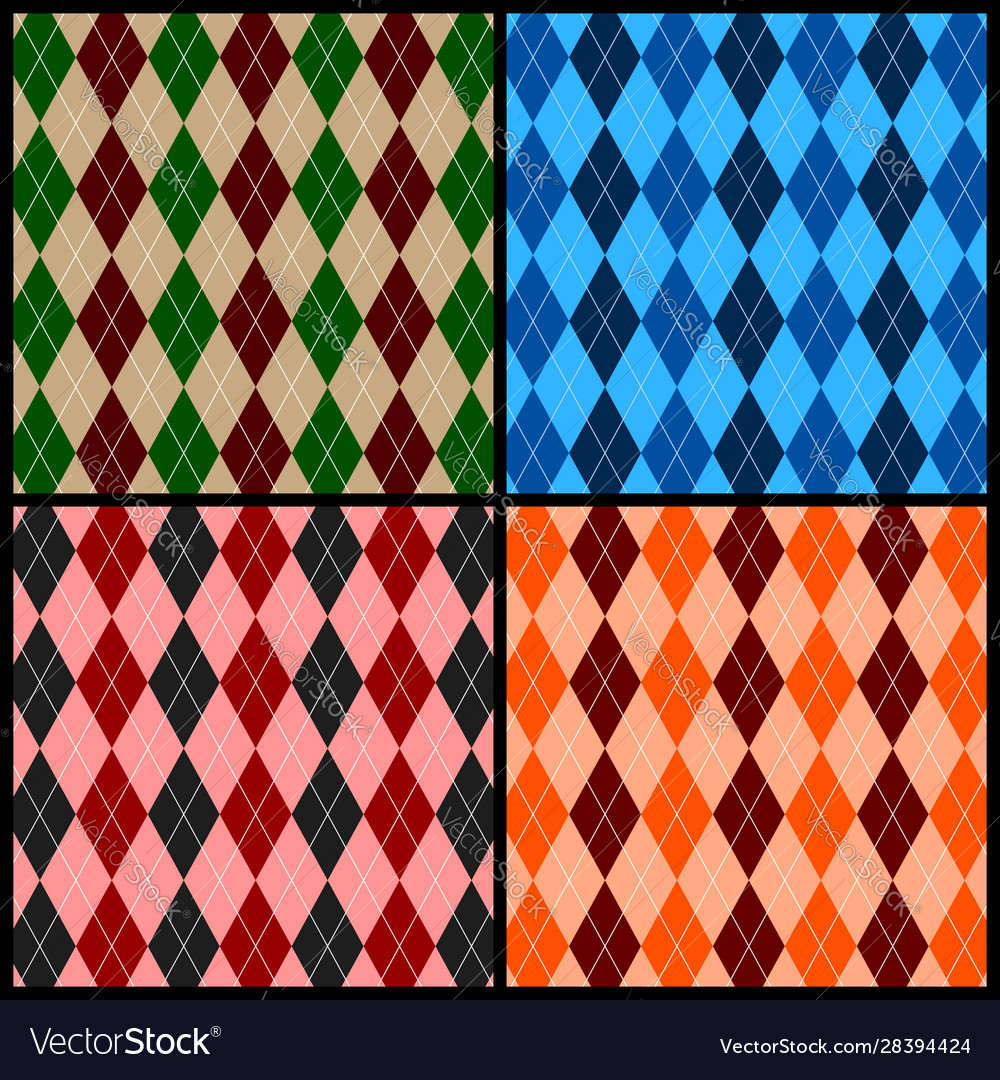 Argyle pattern Royalty Free Vector Image - VectorStock