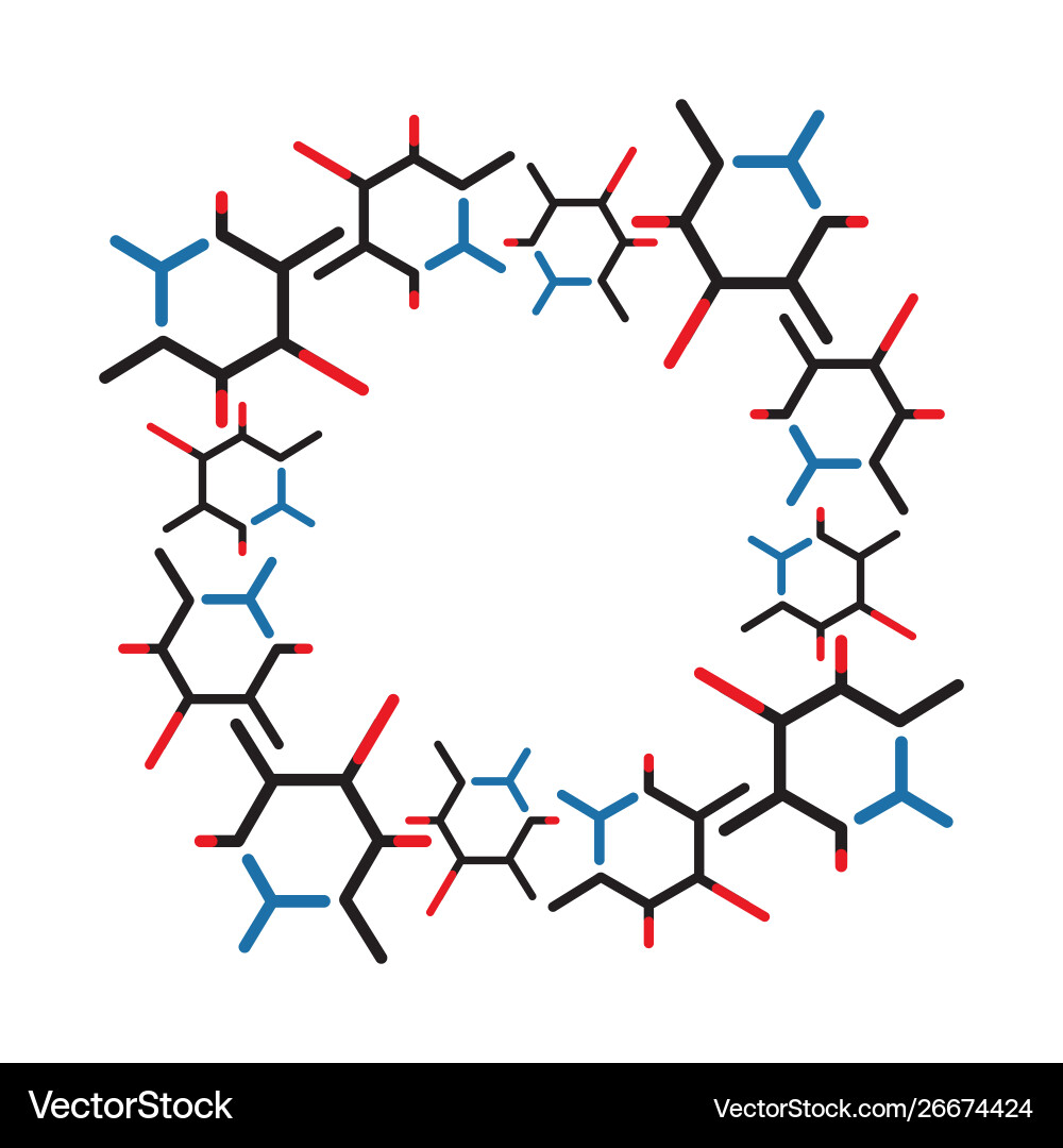 Neuron cell biotech nanotechnology molecule logo Vector Image