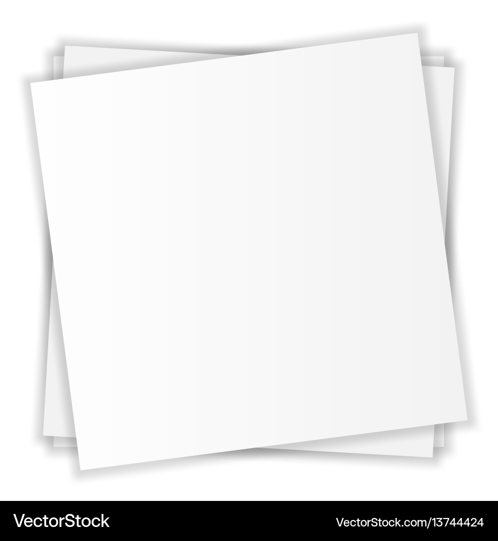 Ream paper top view Royalty Free Vector Image - VectorStock