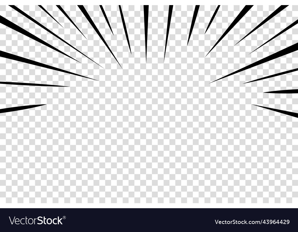 Abstract explosive comic lines Royalty Free Vector Image