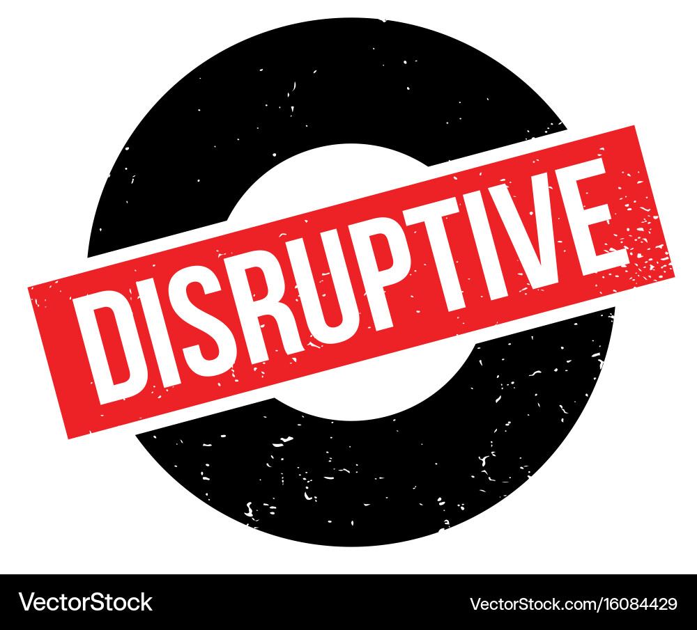 Disruptive rubber stamp Royalty Free Vector Image