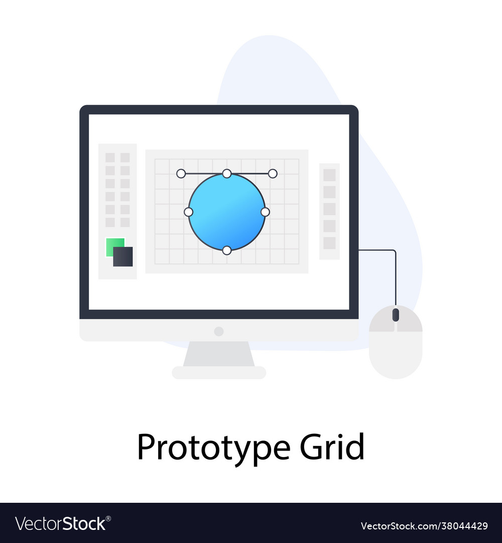 Prototype grid Royalty Free Vector Image - VectorStock