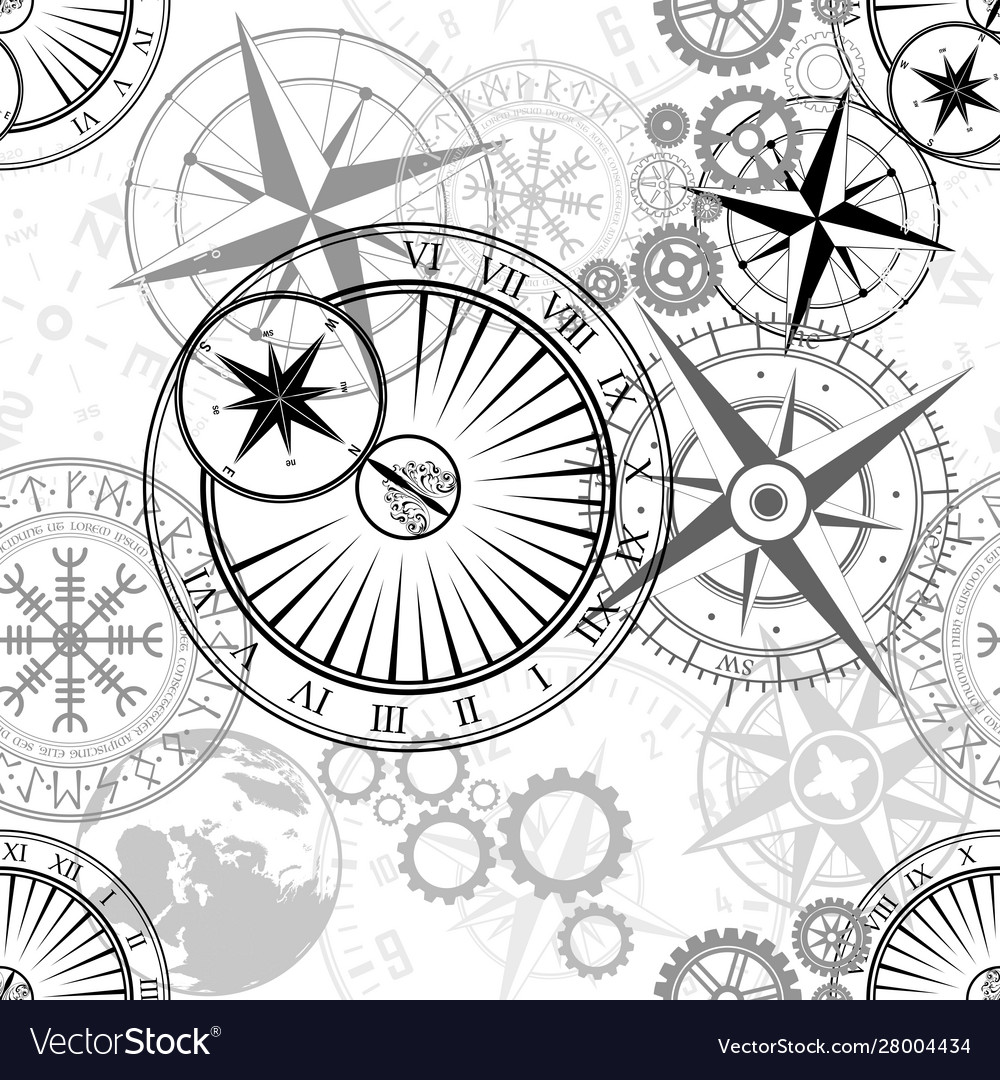 Seamless design elements pattern Royalty Free Vector Image