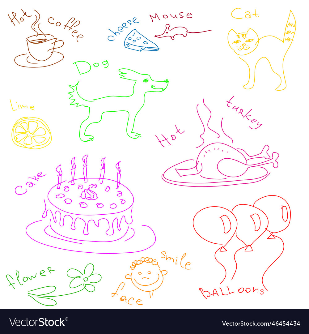 Simple drawing Royalty Free Vector Image - VectorStock