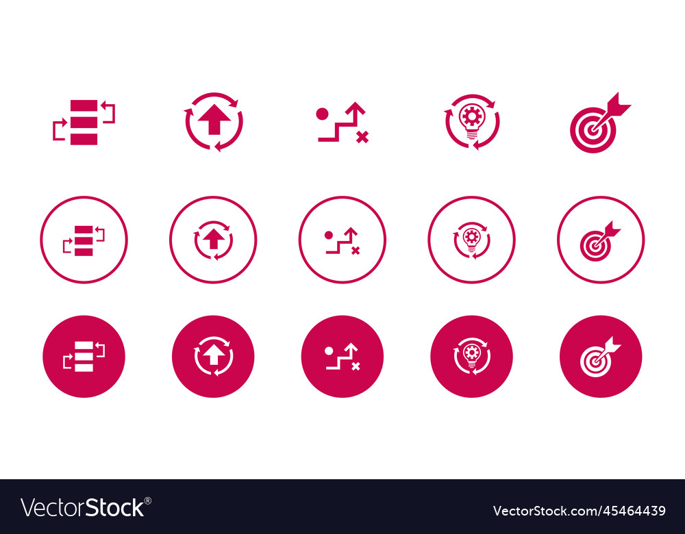 Action plan improvement strategy implementation Vector Image