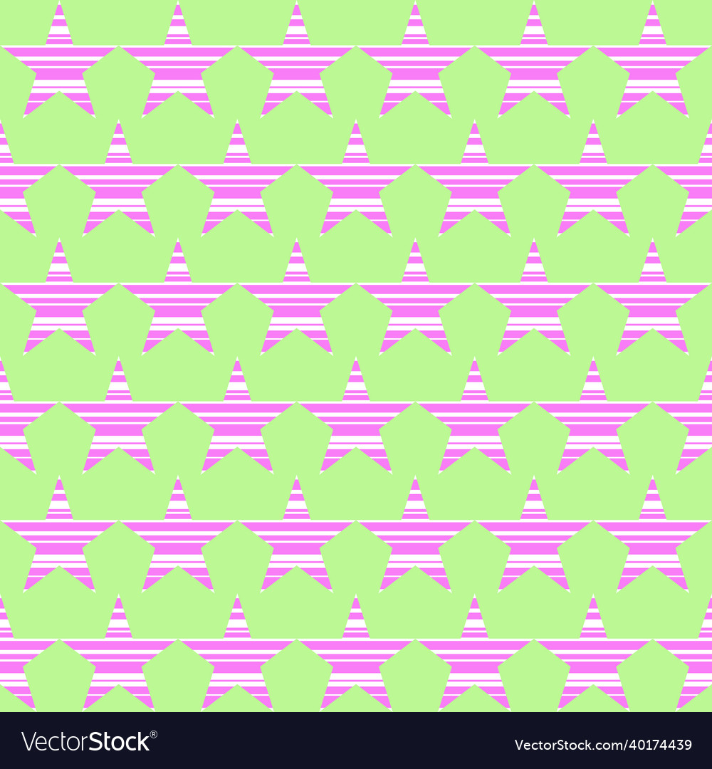 Colorful seamless pattern with striped stars Vector Image Colorful seamless pattern with striped stars Vector Image