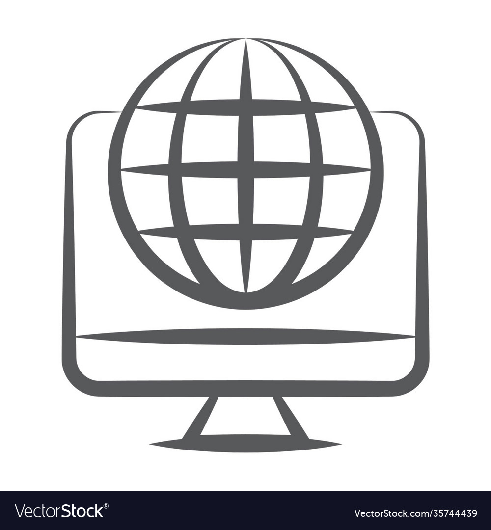Computer internet Royalty Free Vector Image - VectorStock