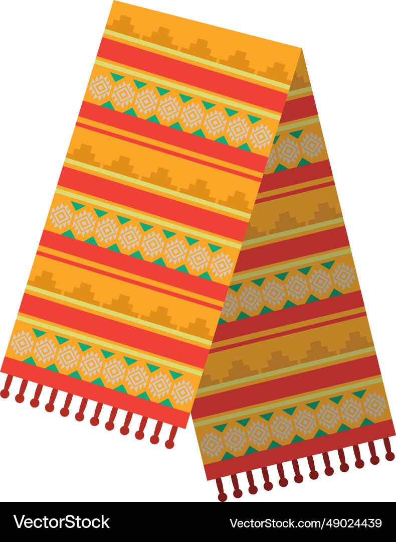 Mexico sarape cloth Royalty Free Vector Image - VectorStock