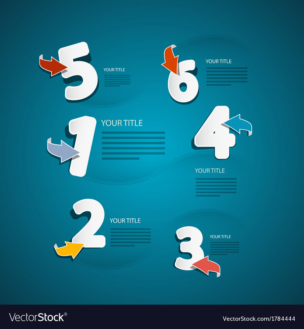 Progress steps for tutorial infographics Vector Image