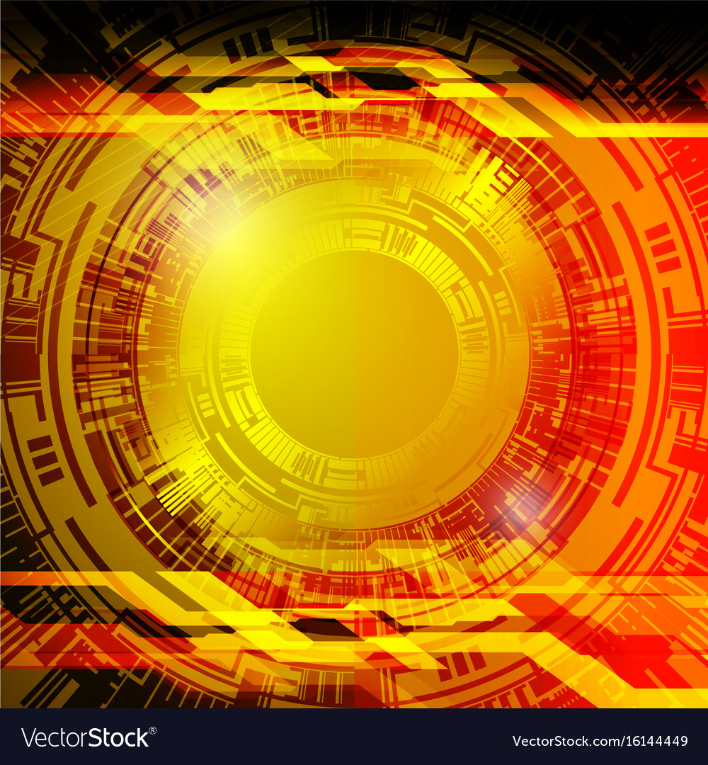 Cyber circle background Royalty Free Vector Image