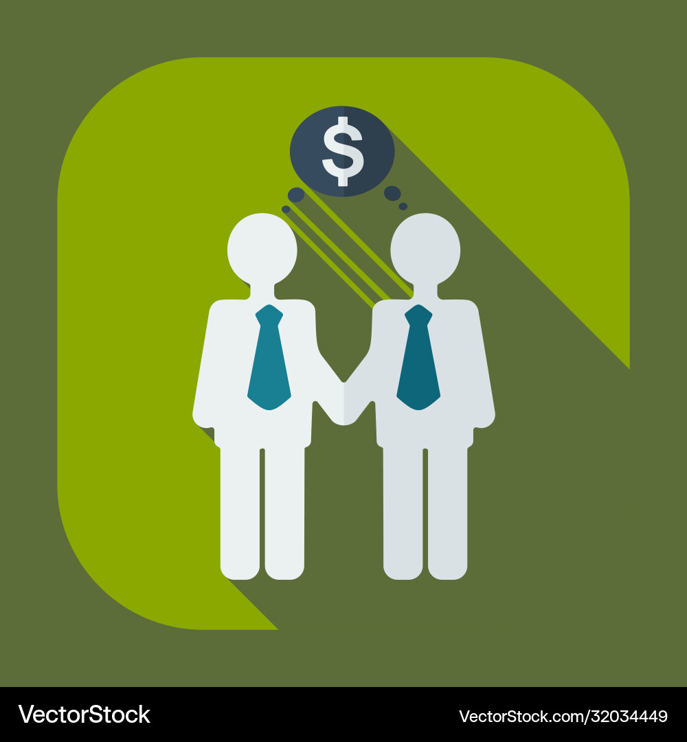 Flat modern design with shadow icons business icon