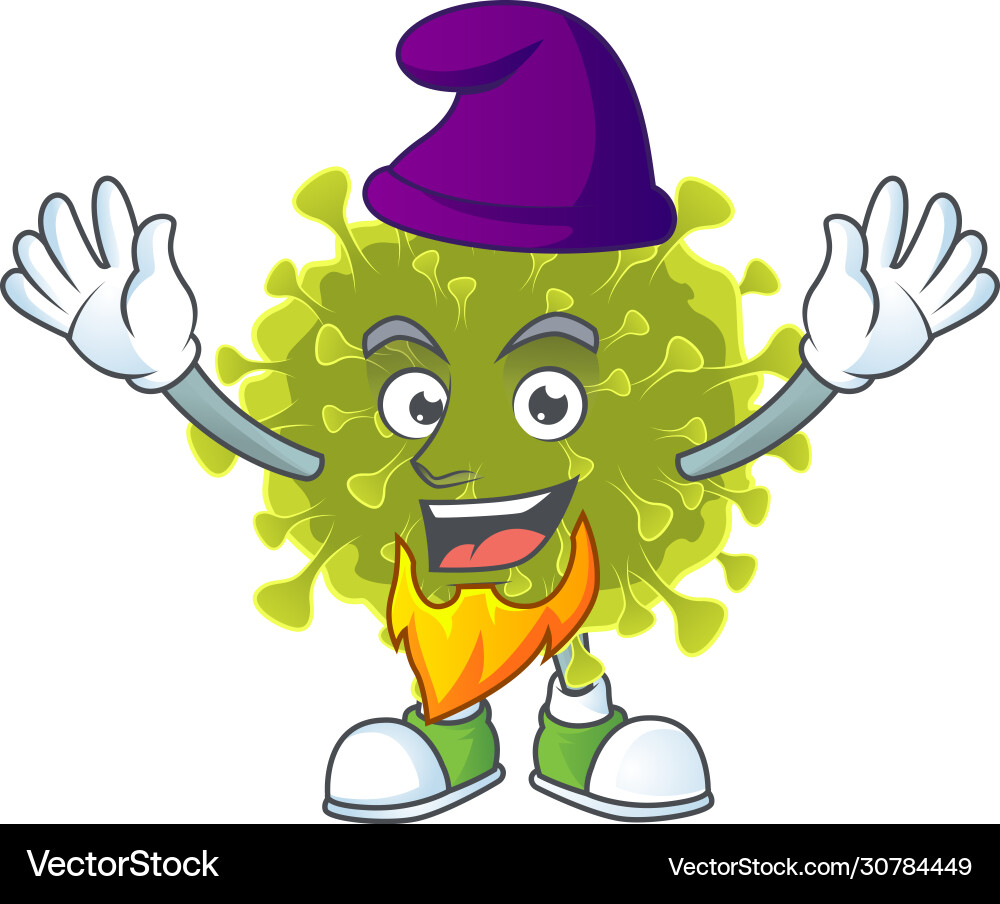 Global coronavirus outbreak performed as an elf Vector Image