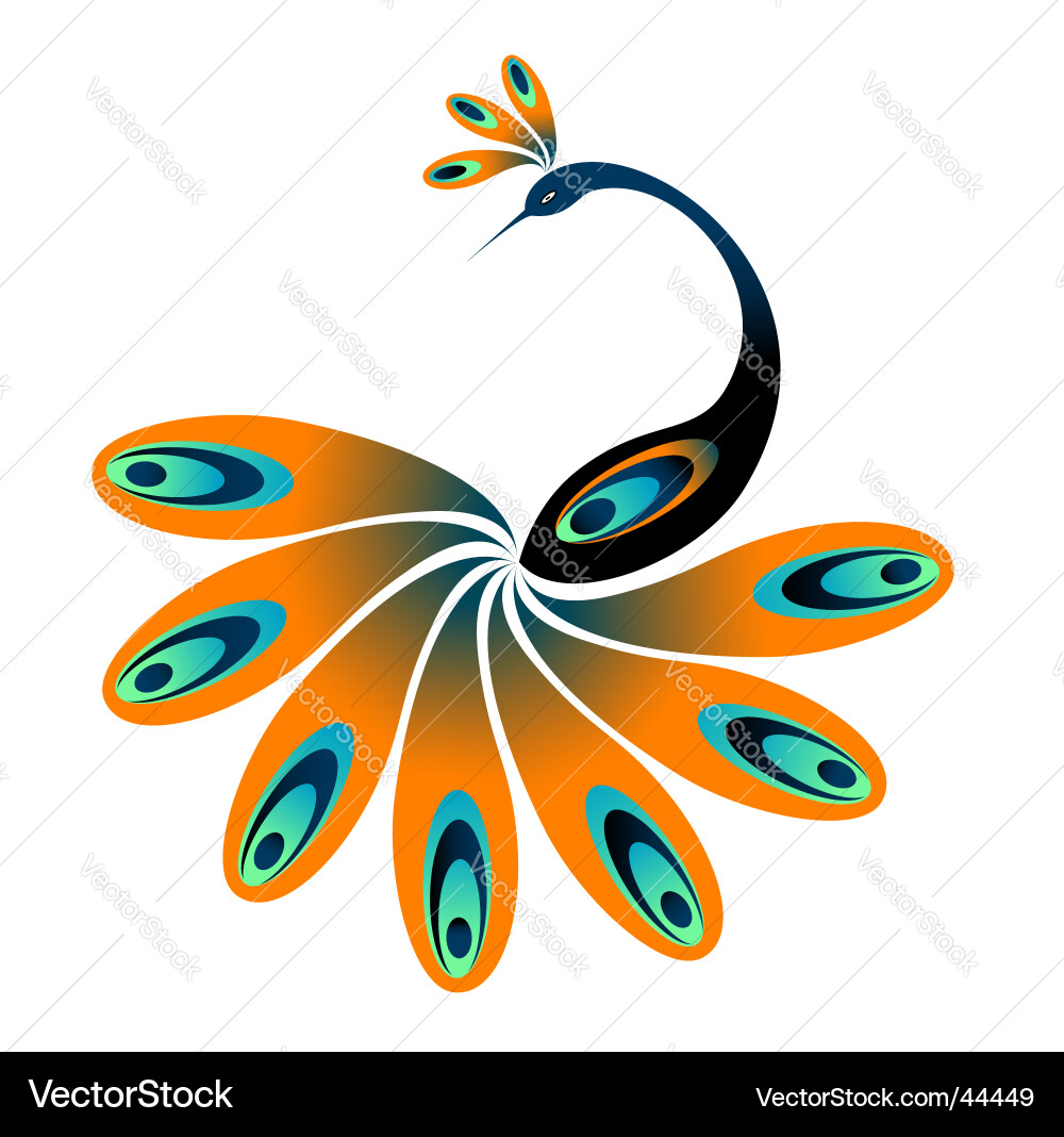 Peacock Royalty Free Vector Image - VectorStock