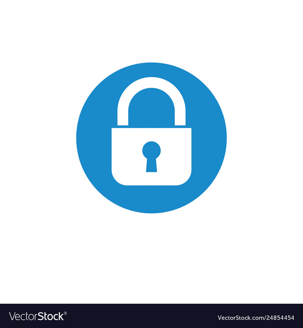 Business icon isolated on white background lock Vector Image