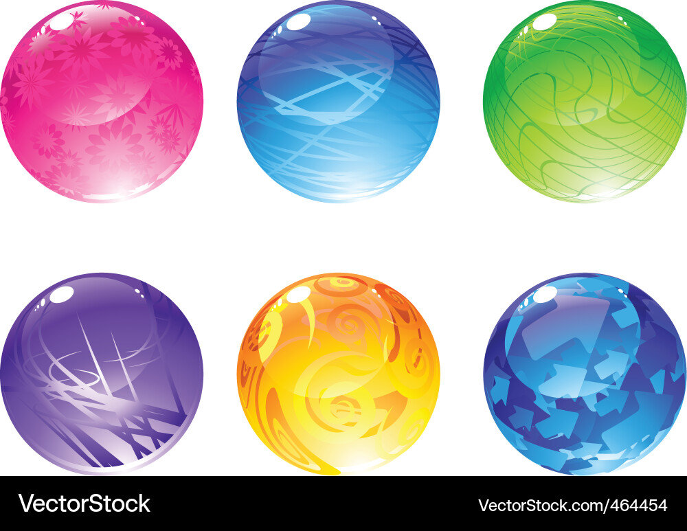 Decoration balls Royalty Free Vector Image - VectorStock
