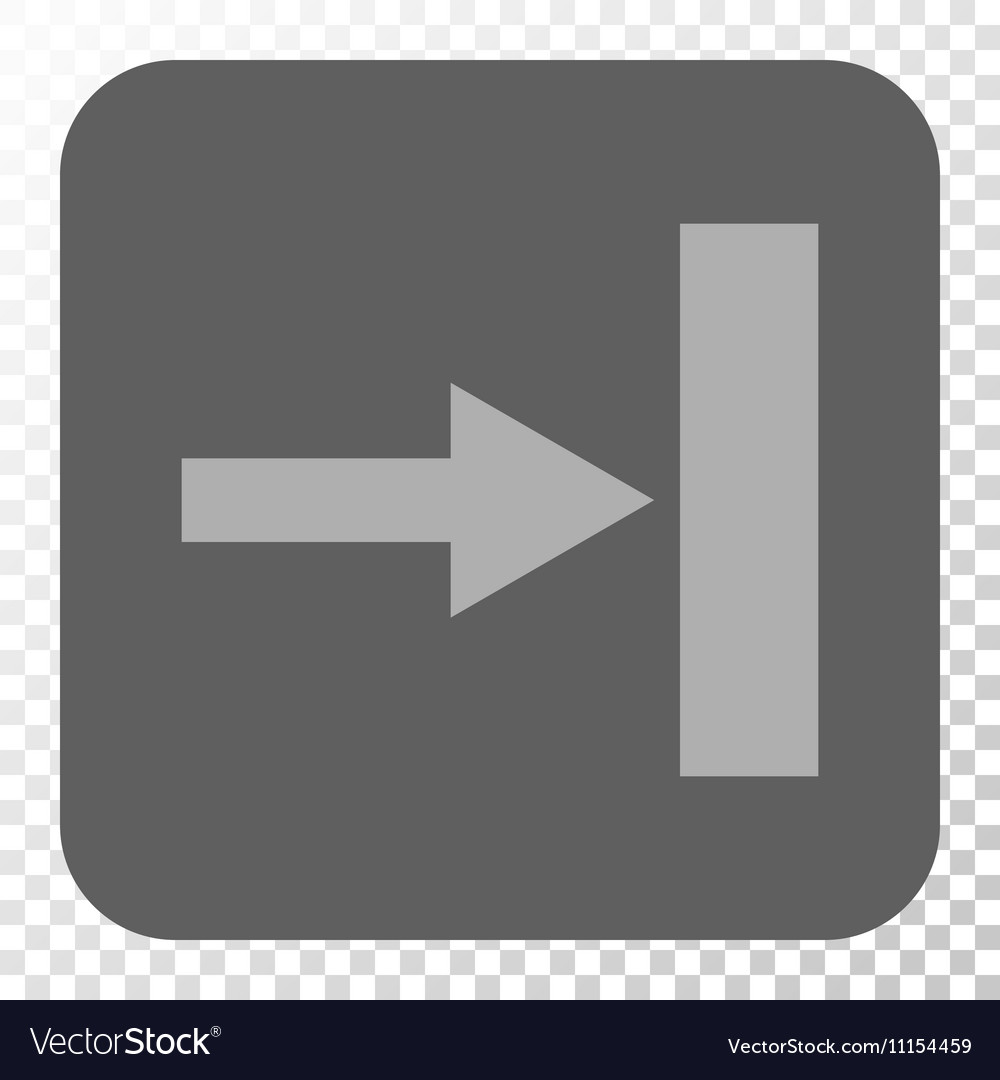 Move right rounded square button Royalty Free Vector Image