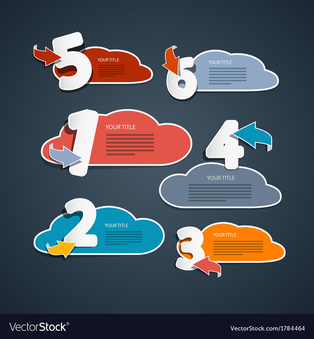 Progress steps for tutorial infographics Vector Image
