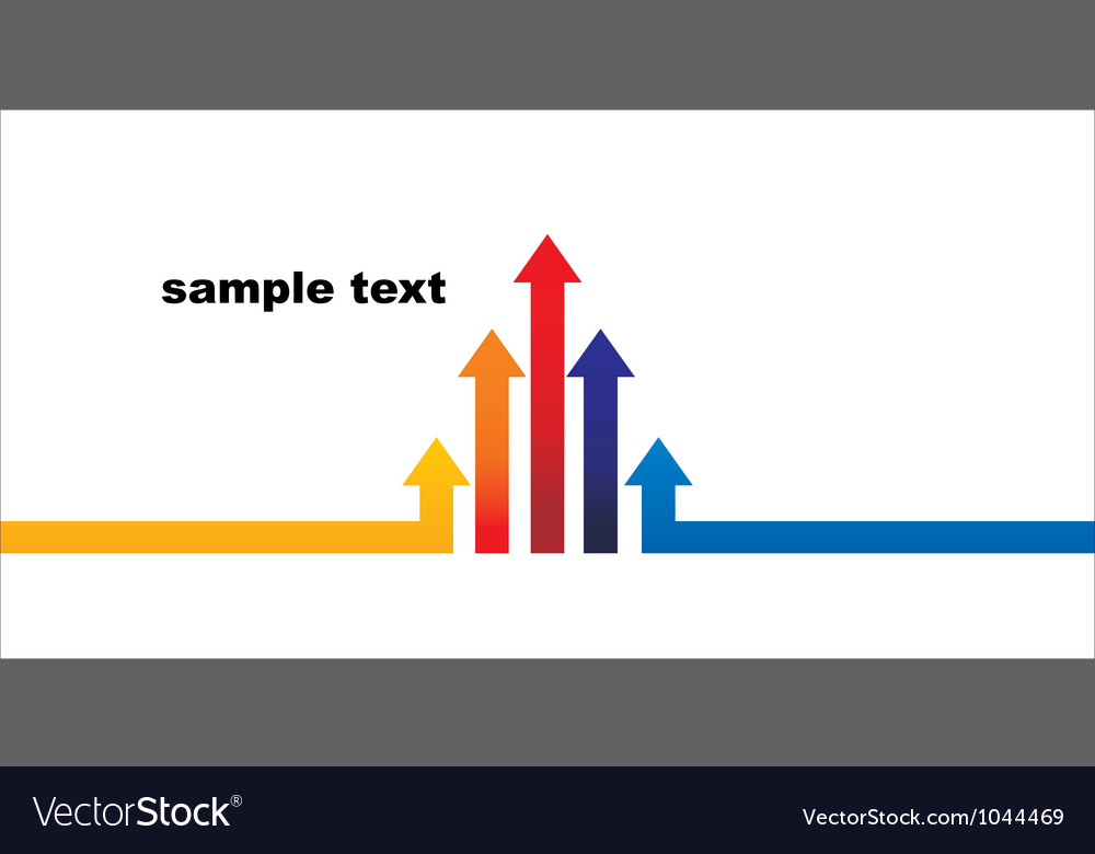 Colored arrows Royalty Free Vector Image - VectorStock