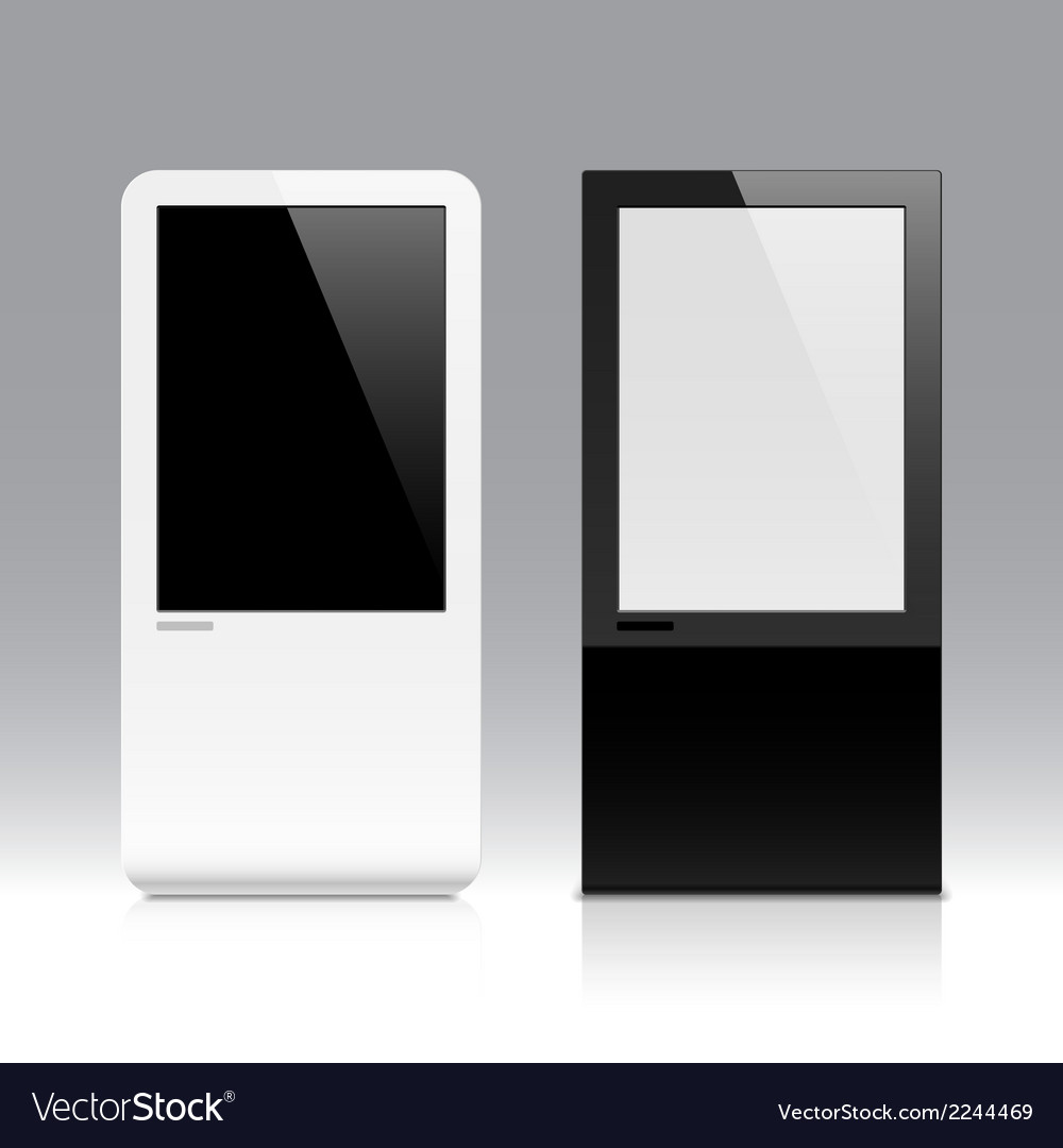 Interactive touch screen Royalty Free Vector Image