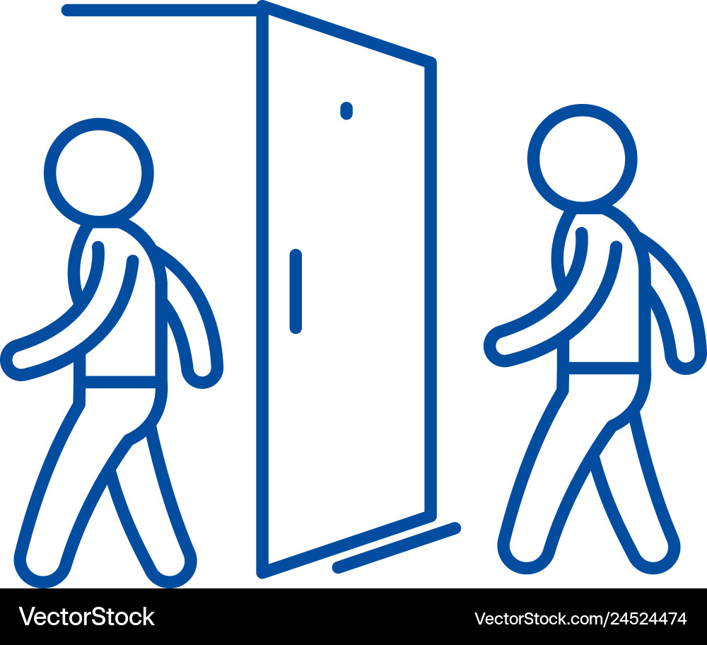 Candidates for the vacancy line icon concept Vector Image