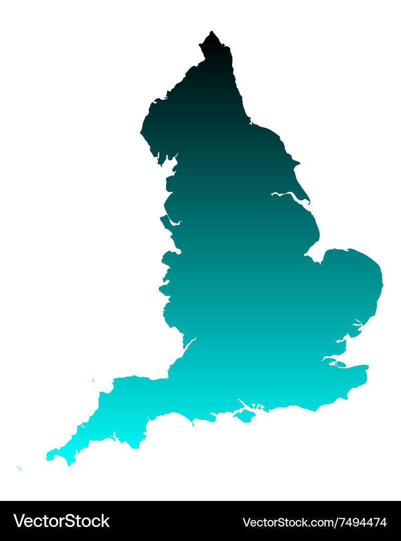 Map of england Royalty Free Vector Image - VectorStock