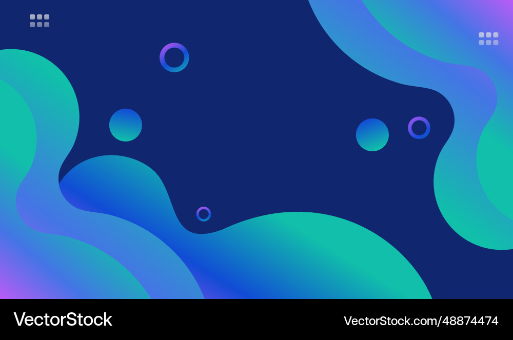 Waves blue design gradient background Royalty Free Vector
