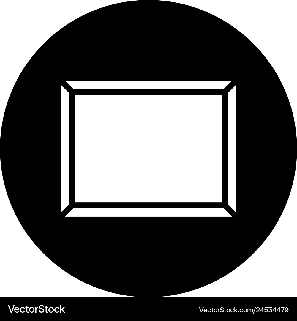 Geometric shape icon Royalty Free Vector Image
