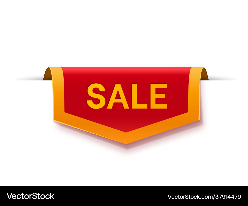 Sale tag isolated sign Royalty Free Vector Image