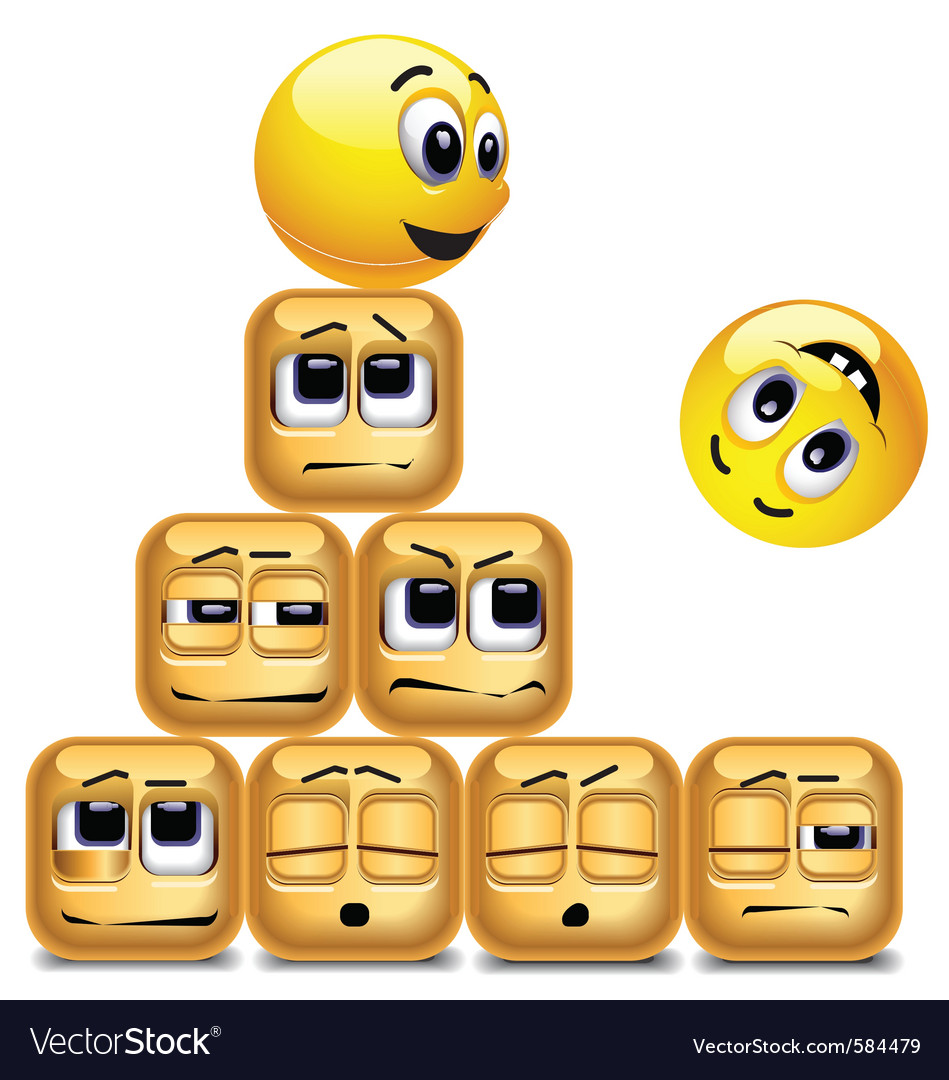 Smiley characters Royalty Free Vector Image - VectorStock