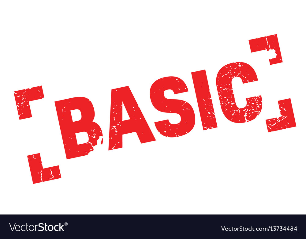 Basic rubber stamp Royalty Free Vector Image - VectorStock