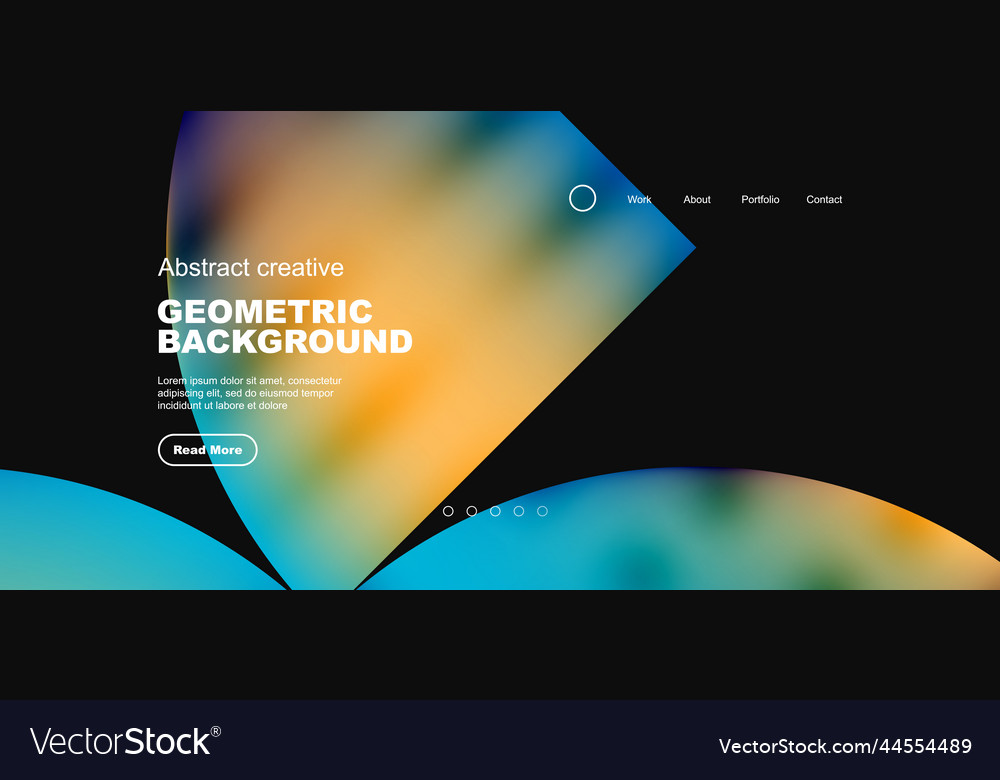 Circle abstract background with fluid gradient Vector Image