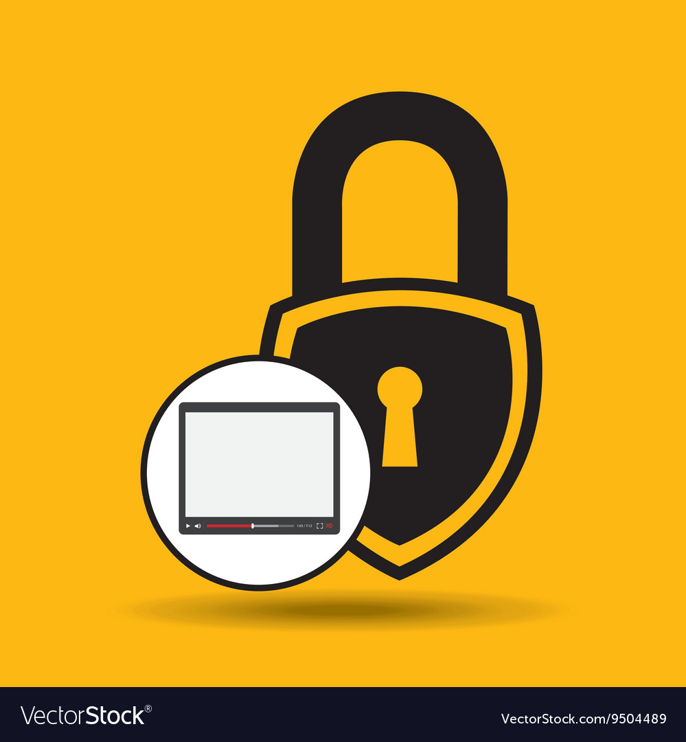 Security system design Royalty Free Vector Image