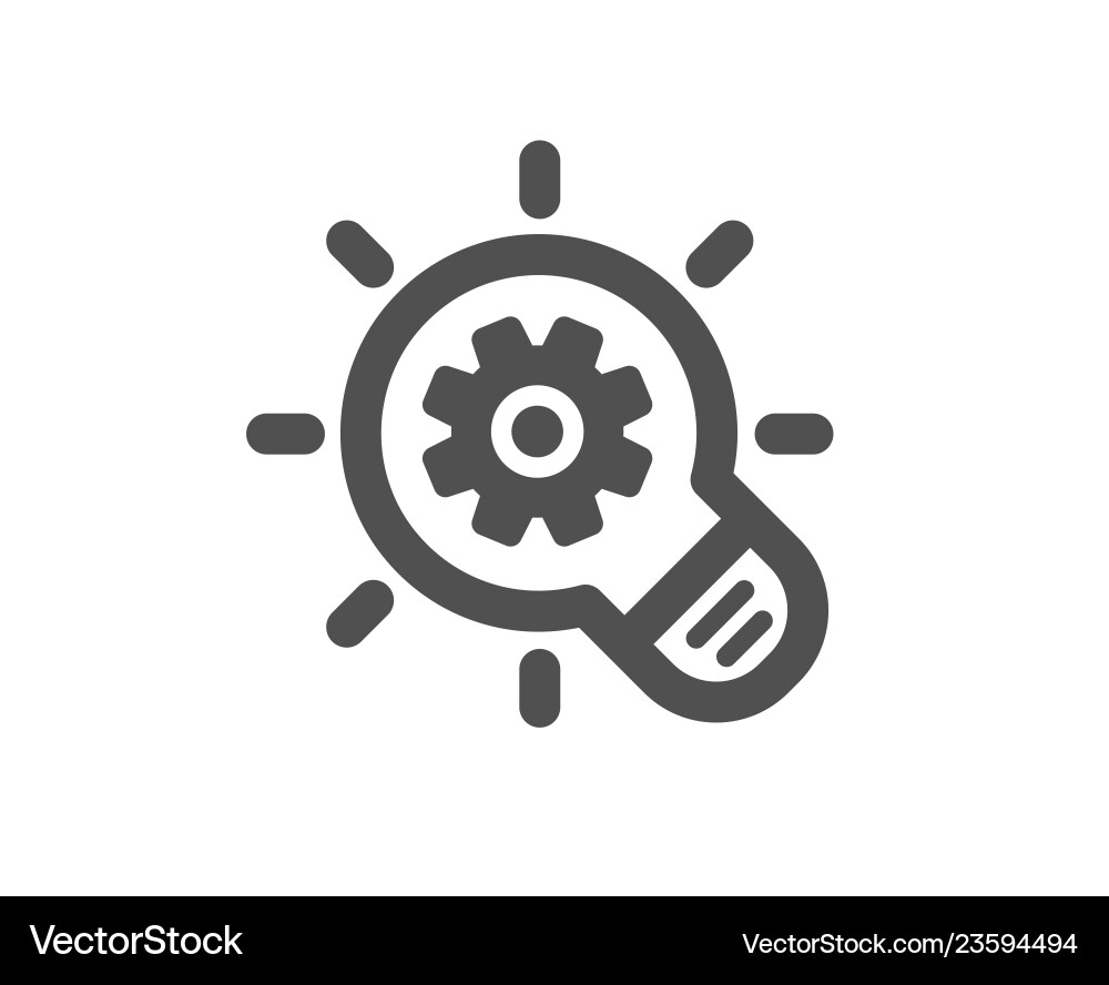 Cogwheel icon engineering tool sign Royalty Free Vector