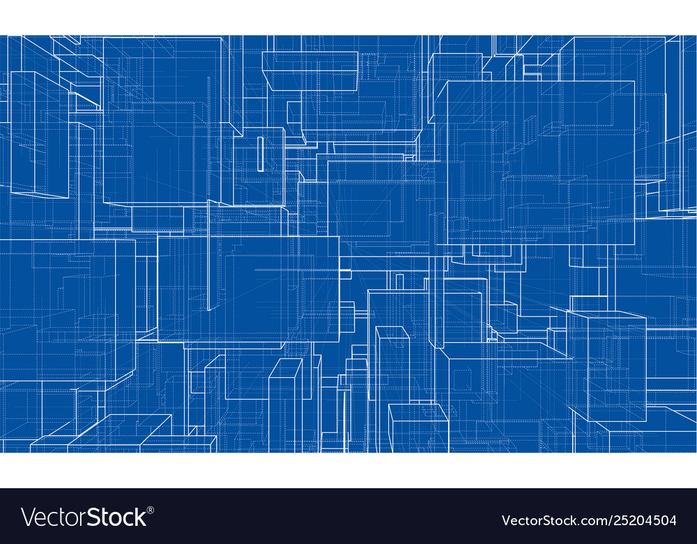 Abstract boxes background Royalty Free Vector Image