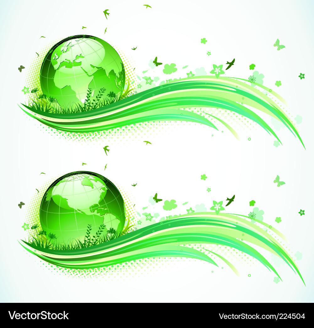 Eco background Royalty Free Vector Image - VectorStock