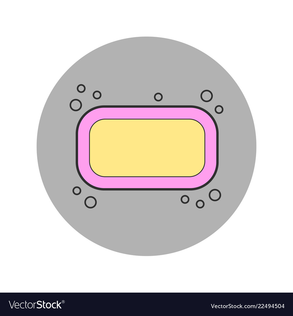 Soap flat icon for website design personal care Vector Image