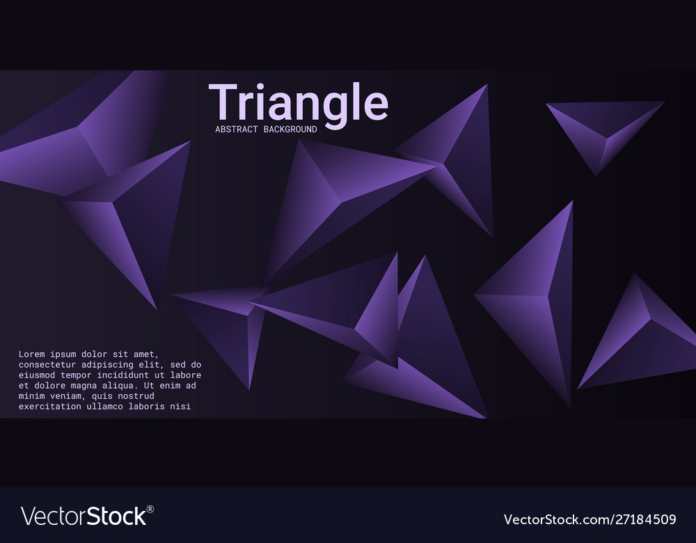 Abstract composition triangle Royalty Free Vector Image