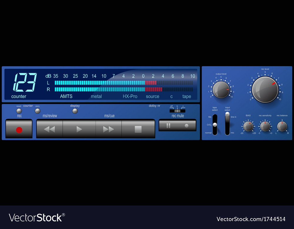 Control panel2 Royalty Free Vector Image - VectorStock