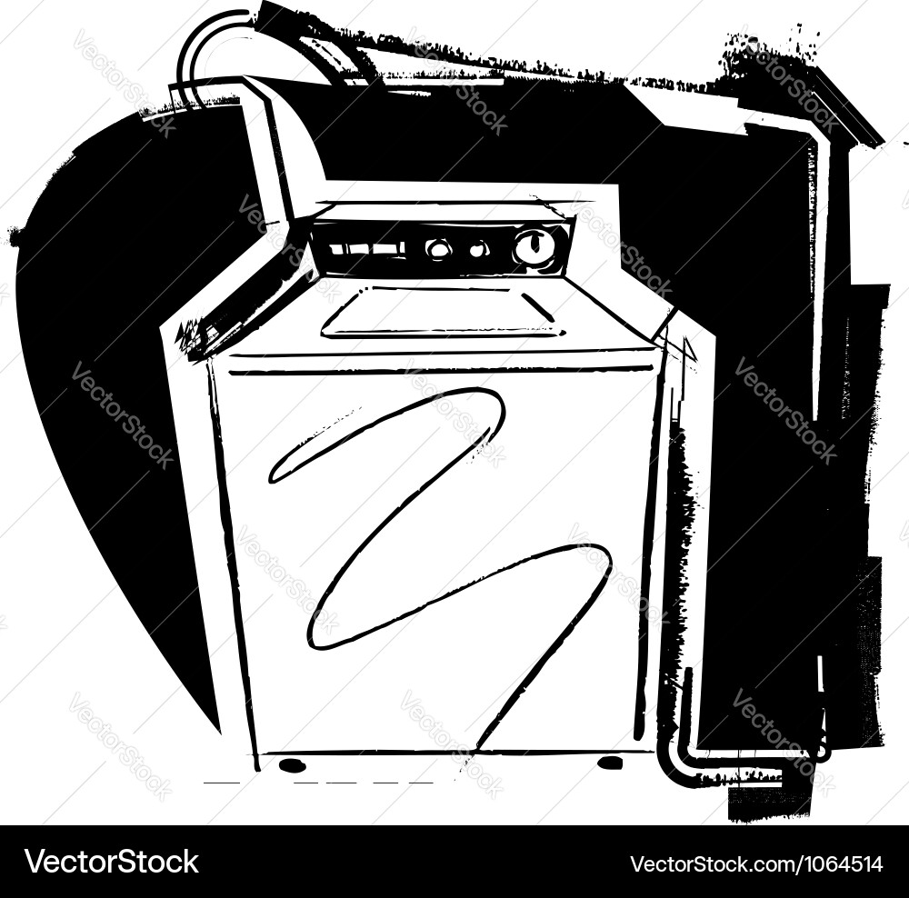 Washing machine Royalty Free Vector Image - VectorStock