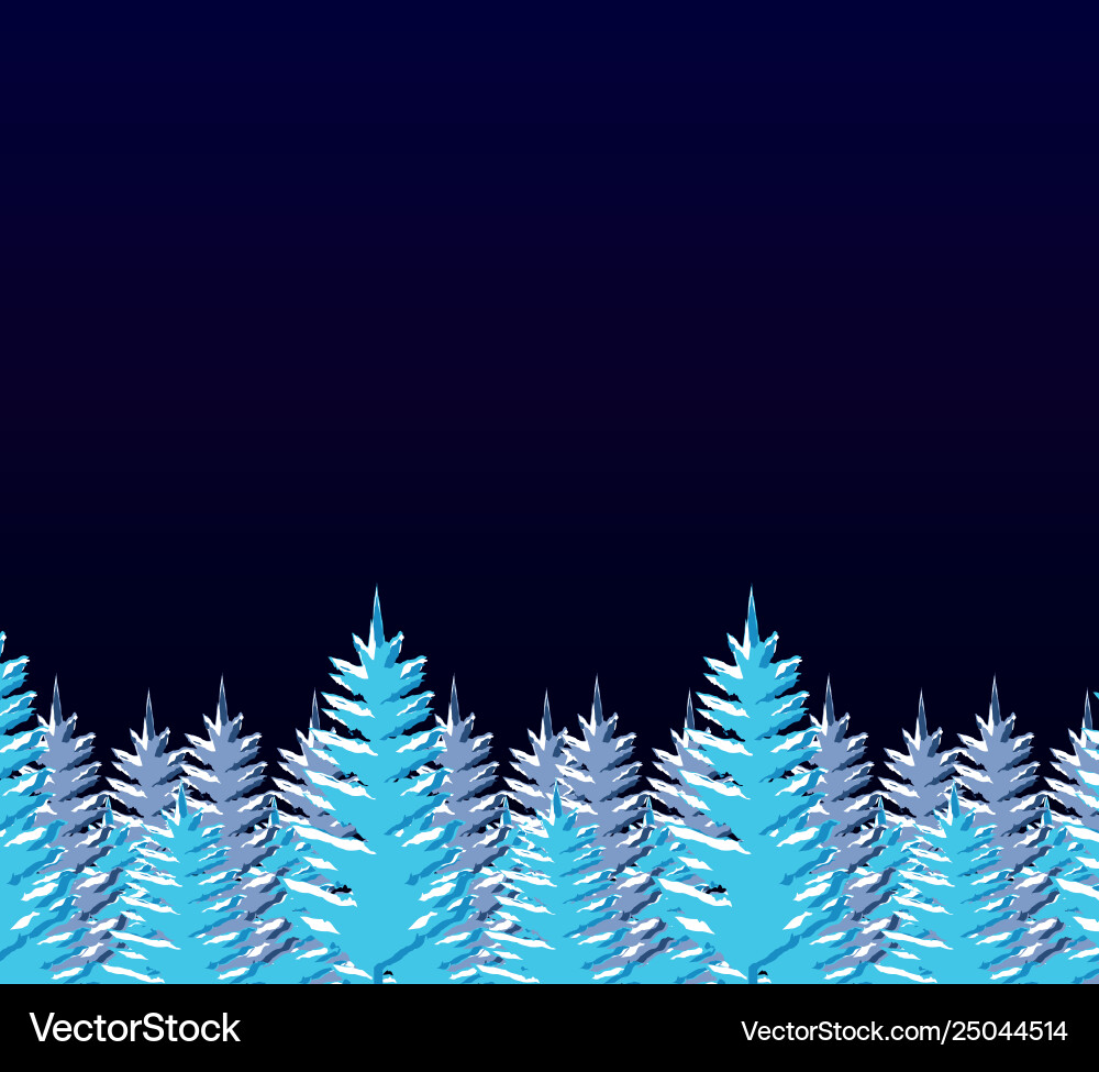 Winter landscape scene christmas Royalty Free Vector Image