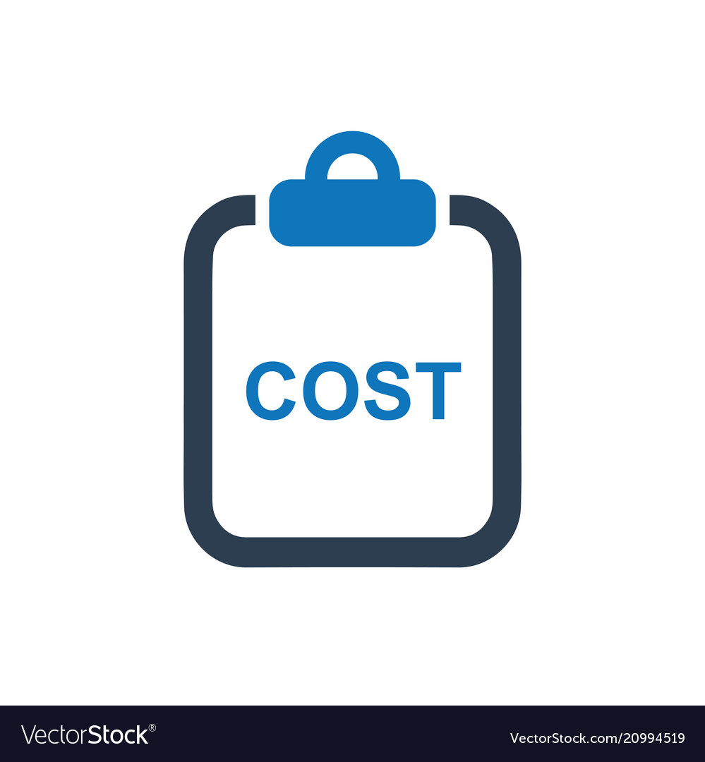 Cost statement icon Royalty Free Vector Image - VectorStock