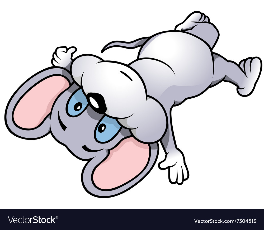 Falling mouse Royalty Free Vector Image - VectorStock