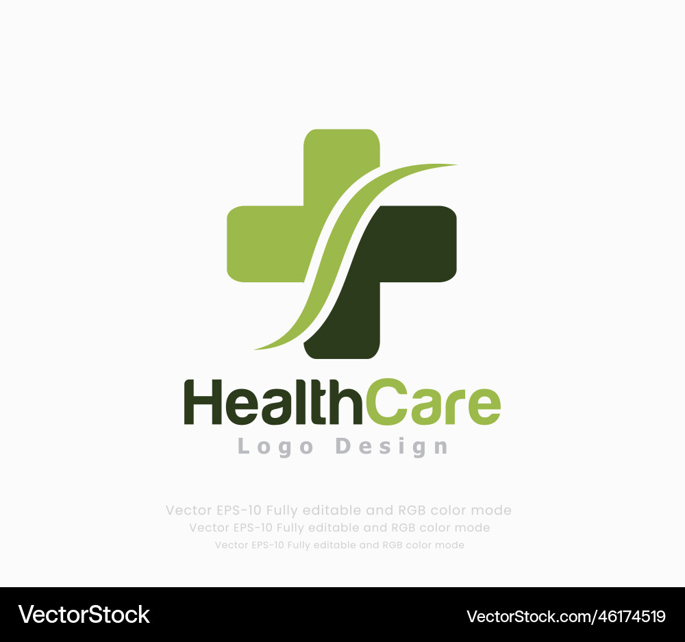 Health care logo Royalty Free Vector Image - VectorStock