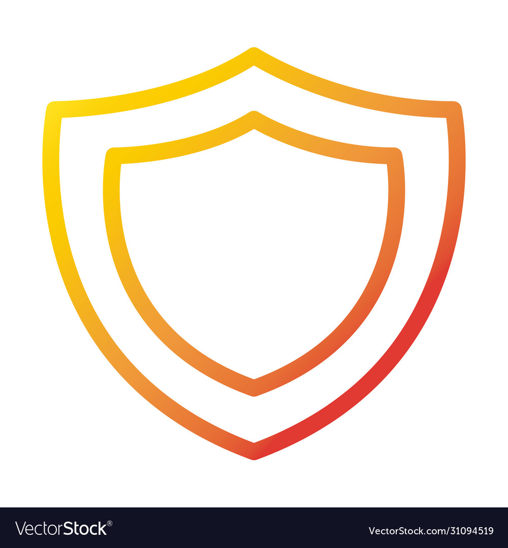 Shield protection internet web technology Vector Image