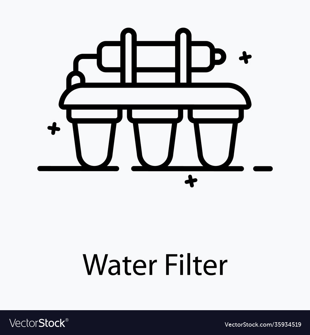 Water filter Royalty Free Vector Image - VectorStock Water filter Royalty Free Vector Image - VectorStock