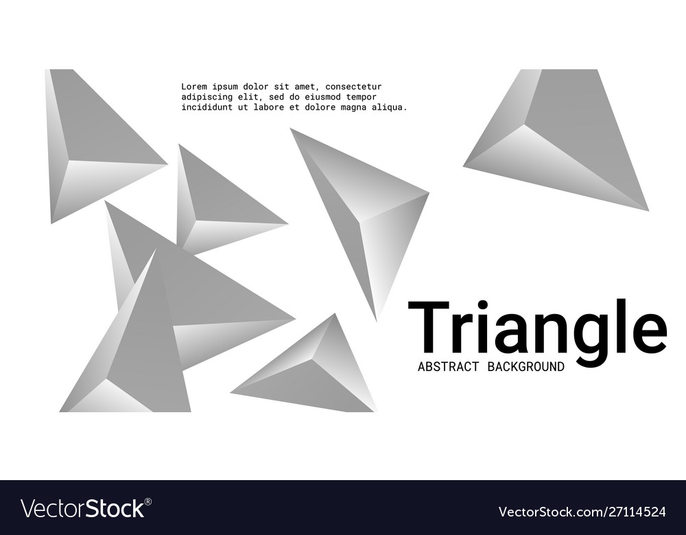 Abstract composition triangle Royalty Free Vector Image