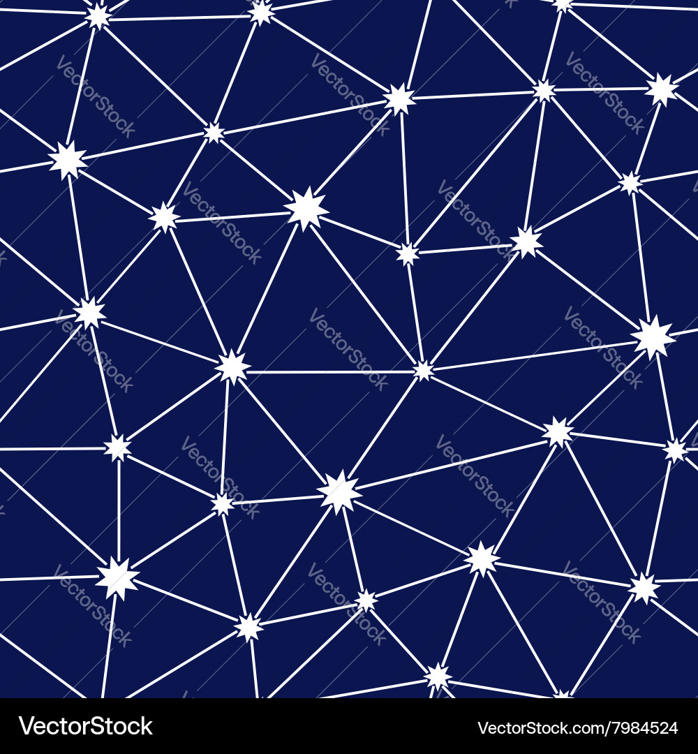 Constellation seamless pattern Royalty Free Vector Image