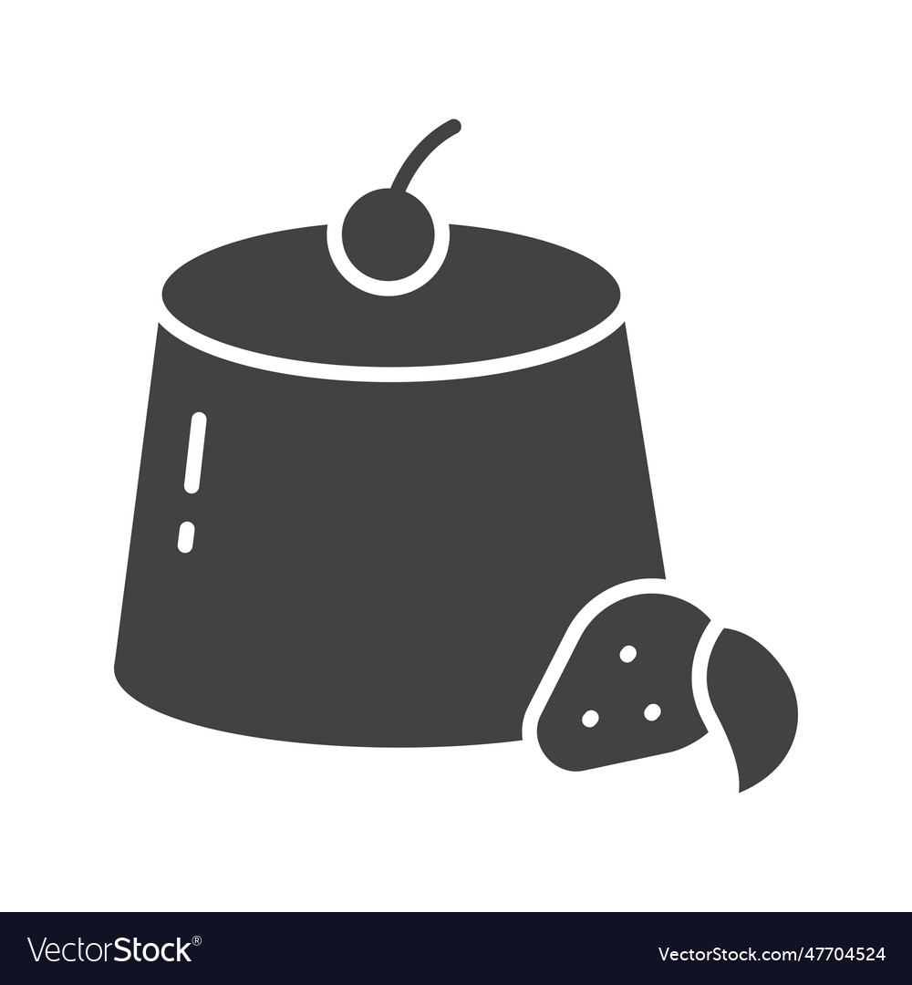 Pudding icon image Royalty Free Vector Image - VectorStock