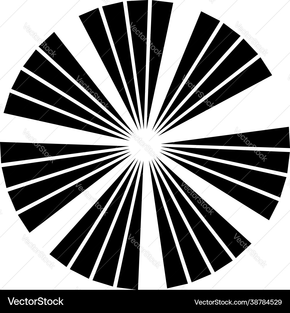 Abstract burst flash flare lines radial radiating Vector Image